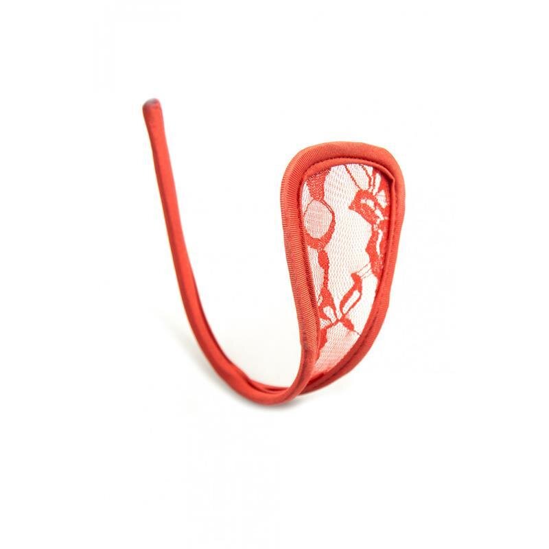 Sexy Damen C-String aus Spitze Dessous Rot, 5,95