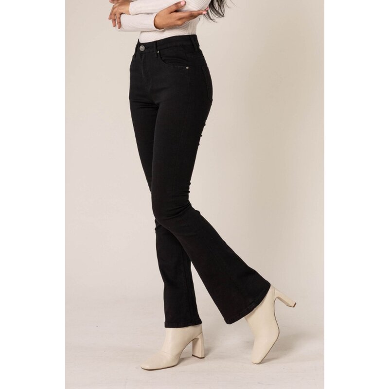 NINA CARTER Women's bootcut jeans black, 34,95